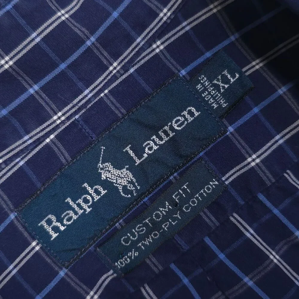 Ralph Lauren | Shirts | Ralph Lauren Mens Shirt Xl Custom Fit 0 Two Ply ...